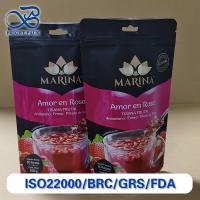 China Custom Rose Fruit Blend Tea Packaging Bags High Barrier Food Grade Stand Up Pouch for sale