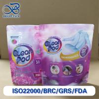 China Customizable Laundry Detergent Pod Bags Multi-Layer Waterproof Child-Resistant FDA-Certified 100g 200g 500g for sale