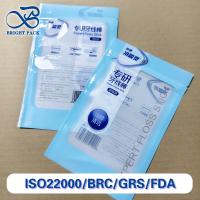 China Eco Friendly Recyclable Dental Floss Picks Bags 100pc Zipper Closure for sale