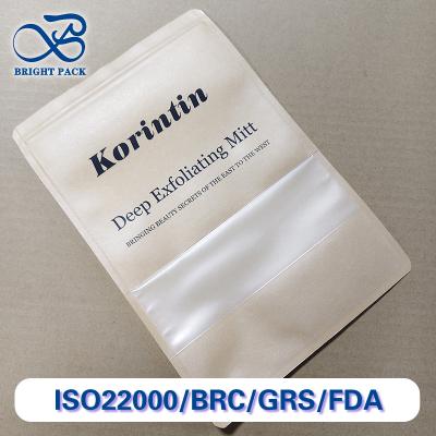 China Kraft Paper Window Bag Multi-Layer Composite Packaging 80-150 GSM FDA SGS Certified Custom Sizes for sale
