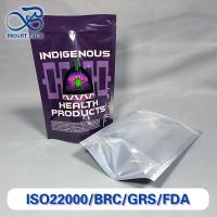 China Custom Clear Window Stand Up Zipper Pouch 100g 200g Resealable Packaging for sale
