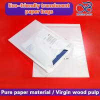 China Custom Frosted Glassine Paper Bags 40-70gsm Self Adhesive for T-Shirt Clothing Packaging for sale