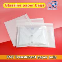 China Wax Coated Biodegradable Semilucent White Glassine Paper Bags for T-Shirts Packaging 3100m² Workshop for sale
