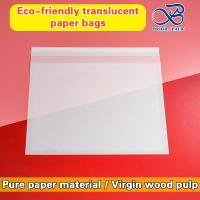 China Wax Coated Biodegradable Semilucent White Glassine Paper Bags for T-Shirts Packaging 3100m² Workshop for sale
