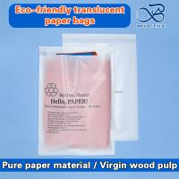 China Custom Thin Light Eco Friendly Glassine Paper Bags 30 50 gsm Self Adhesive Stripe for sale
