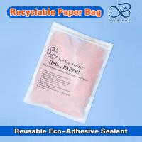 China Custom Thin Light Eco Friendly Glassine Paper Bags 30 50 gsm Self Adhesive Stripe for sale