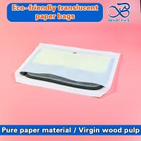 China Biodegradable Translucent Glassine Paper Bags Custom Printed for Sock and Clothes Packaging for sale