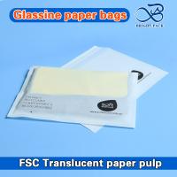 China Custom Frosted Glassine Paper Bags 30-60 gsm with Self Adhesive Stripe and Punched Holes for Apparel Packaging for sale