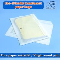 China FSC Certified Biodegradable Glassine Paper Bags Self Adhesive Seal for Clothing Socks 100 Pcs for sale