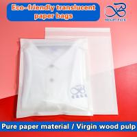China Customized Fully Degradable Translucent Glassine Bags With Self Seal For Clothes Packaging for sale