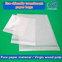 China Eco Friendly Translucent Wax Coated Paper Bags 35-70 gsm Customizable Self Adhesive Seal for sale
