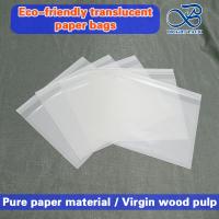 China 40g Glassine Pure Paper Garment Mailer Bag Self-Sealing Adhesive Strip Recyclable Packaging for sale