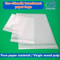 China Custom Printed Glassine Wax Paper Bags 10x14 to 14x18 Inches for T-Shirt Packaging with 50-70 GSM Weight for sale