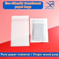 China Custom Glassine Paper Bags 40-80 gsm Biodegradable Apparel Packaging with Self-Sealing Strip for sale