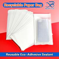 China Custom Glassine Paper Bags 40-80 gsm Biodegradable Apparel Packaging with Self-Sealing Strip for sale