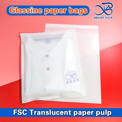 China Custom Glassine Paper Bags for Art Prints & Apparel - 100% Biodegradable with GSM Thickness Options for sale