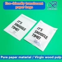 China 100% Biodegradable Custom Translucent Glassine Paper Bags for T-Shirt Socks Packaging for sale