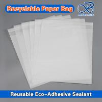 China 100% Biodegradable Translucent Glassine Paper Bags Self Adhesive Seal for Clothing Packaging for sale