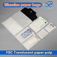 China 100% Biodegradable Translucent Glassine Paper Bags Self Adhesive Seal for Clothing Packaging for sale