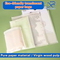 China Customizable Biodegradable Translucent Glassine Paper Bags for Eco-Friendly Clothes Packaging for sale