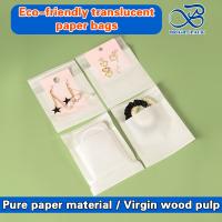 China Biodegradable Custom Printed Glassine Paper Bags Self Adhesive Seal 100 Pcs Eco Friendly Packaging for sale