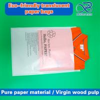China Custom Printed Translucent Glassine Wax Paper Bags 100% Biodegradable Flat Bottom 30-60 gsm for sale