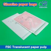 China Customizable Translucent Glassine Paper Bags 30-60 gsm for Premium Clothing Packaging for sale