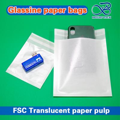China Custom Glassine Waxed Paper Bags for Clothing Packaging - Water-Resistant & Eco-Friendly with Multi-Color Logo Printing for sale