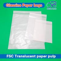 China Custom Printed Glassine Wax Paper Bags 30-60 gsm Biodegradable Translucent Clothing Inner Bags for sale