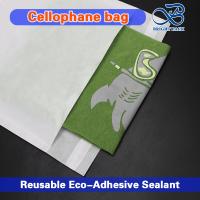China Certified Compostable 40g Glassine Paper Bags with Self Adhesive Stripe for Apparel Packaging for sale
