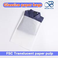 China Certified Compostable 40g Glassine Paper Bags with Self Adhesive Stripe for Apparel Packaging for sale