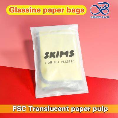 China 40gsm Transparent Tear Resistant Self Adhesive Glassine Bags for Clothing Packaging for sale