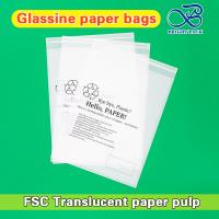 China Wholesale 40g Biodegradable Glassine Paper Bags with Self Adhesive Stripe FSC Certified for sale