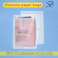 China 40gsm Biodegradable Glassine Paper Bags with Self Adhesive Stripe for Fashion Packaging for sale