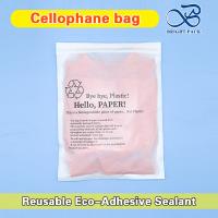 China 40gsm Biodegradable Glassine Paper Bags with Self Adhesive Stripe for Fashion Packaging for sale