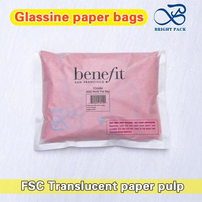 China 40gsm Glassine Garment Bags 100% Biodegradable Factory Direct FSC Certified Eco Friendly Packaging for sale