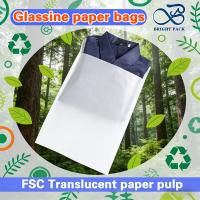 China FSC Recycled Glassine Paper Bags 40-60 gsm High Transparency Custom Sizes for Luxury Garment Packaging for sale
