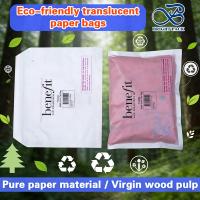 China FSC Certified Recycled Glassine Paper Bags 40-60 gsm Self-Adhesive Seal for Luxury Clothing Packaging for sale