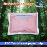 China FSC Certified Recycled Glassine Paper Bags 40-60 gsm Self-Adhesive Seal for Luxury Clothing Packaging for sale