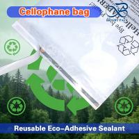 China Customized Logo Compostable Transparent Glassine Paper Bag for Garment Packaging for sale