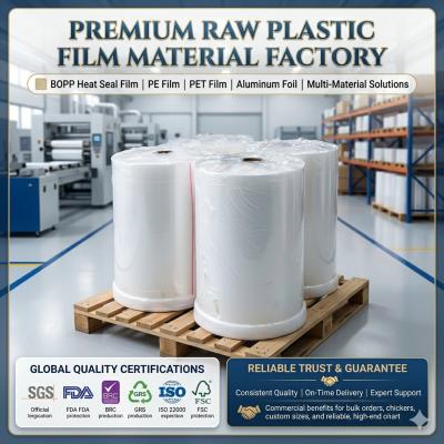 China High Barrier Multilayer PE Film Roll for Food Packaging Heat Sealable Transparent 50 Micron for sale