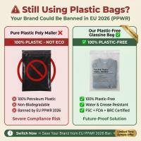 China Biodegradable Translucent Glassine Paper Bag for Custom Printed Garment Packaging for sale