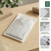 China Biodegradable Translucent Glassine Paper Bag for Custom Printed Garment Packaging for sale