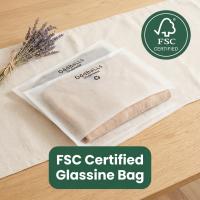 China Eco Glassine Paper Bag for Apparel Biodegradable Garment Pouch Custom Low MOQ 100% Recyclable for sale