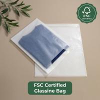 China Wholesale Custom Printed Translucent Glassine Flat Paper Bag for Clothing Apparel Gift Retail Packaging OEM 100pcs for sale