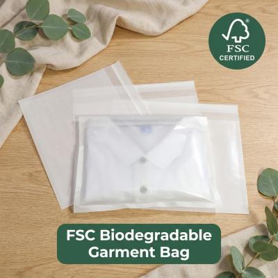 China Luxury Glassine Paper Bags for Clothing Packaging Recyclable Eco-Friendly Plastic Free 100pcs per Pack for sale