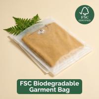 China Eco Friendly Glassine Pouch for Apparel Resealable Clothing Packaging Plastic Free 100x150mm for sale