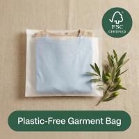 China Biodegradable Compostable Glassine Pouch 100% Eco Friendly Apparel Garment Sleeve OEM Custom for Clothing Packaging for sale