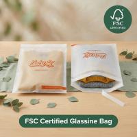China Plastic Free Reusable Glassine Pouch Clothing Packaging Eco Apparel Garment Fashion 100% Recyclable Grease Proof for sale