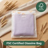 China Biodegradable Glassine Paper Bags 100% Plastic Free Apparel Packaging Garment Pouch for Clothing Retail for sale